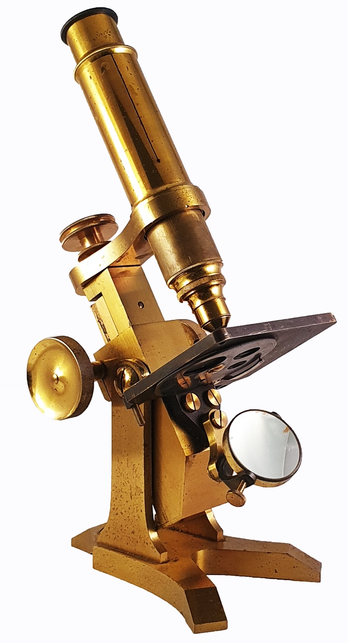 Microscope 202 (Pillischer; ‘The International’ microscope, c. 1880)