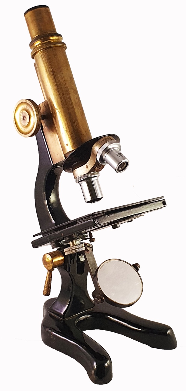 Microscope 225 (unassigned maker; student microscope; 1930s – 1940s)