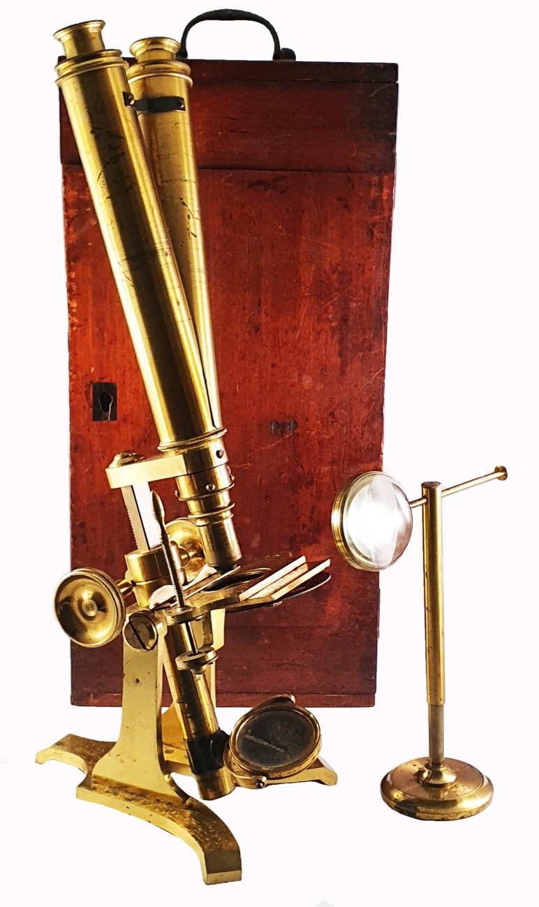 Microscope 234 (assigned to C Collins; binocular microscope; c. 1870)