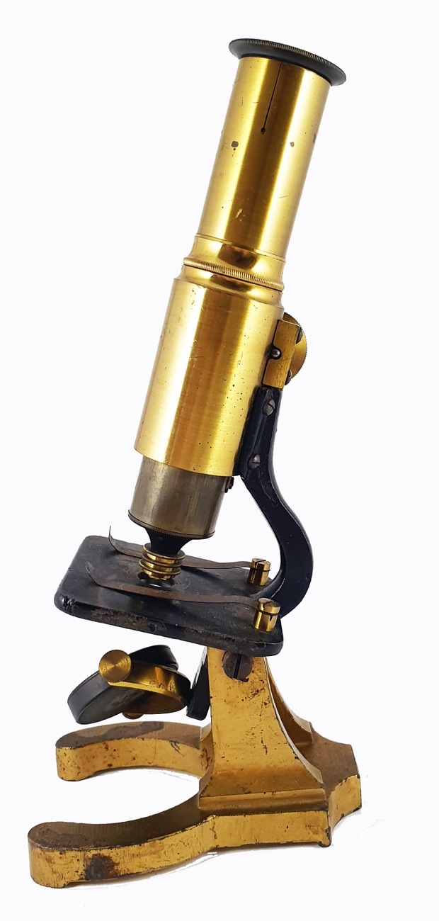 Collection of antique microscopes and other scientific instruments