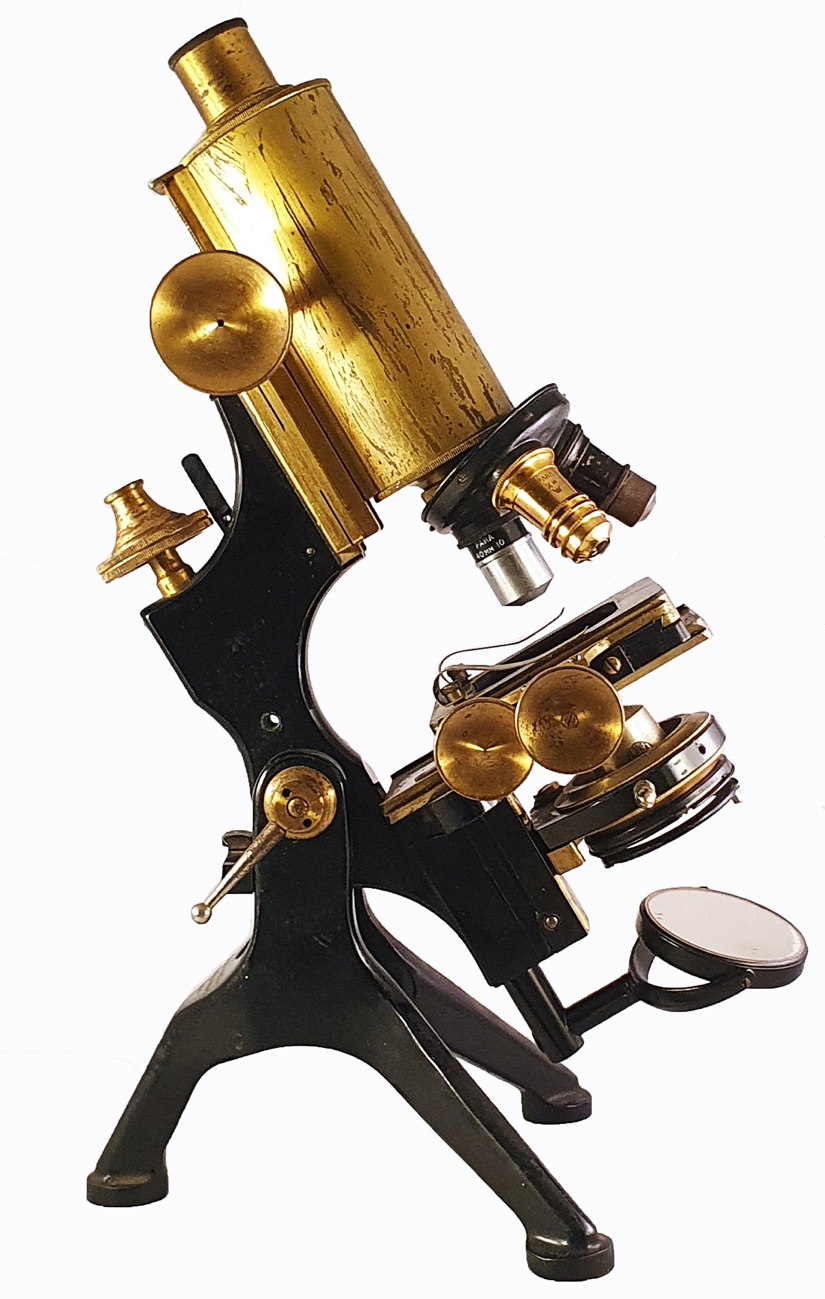Microscope 286 (W Watson & Sons Ltd; Edinburgh stand H microscope; 1920s)