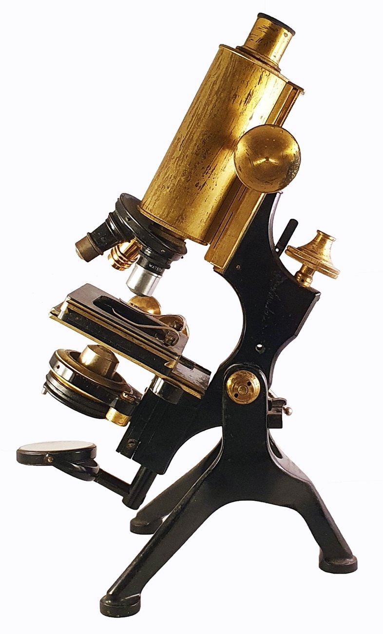 Microscope 286 (W Watson & Sons Ltd; Edinburgh stand H microscope; 1920s)